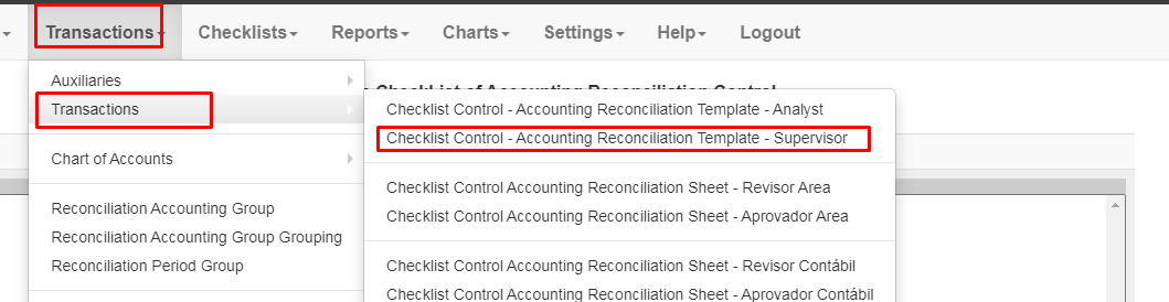 How to create the checklist/reconciliation templates? – PZM Help